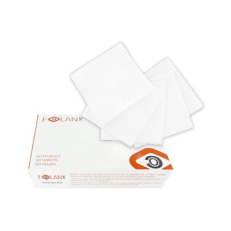 Lingettes sèches pour nettoyage de la fibre optique